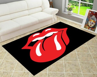 Rolling Stones Rug - Etsy