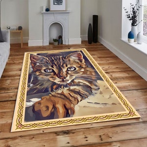 Cat,cat Pattern Rug,modern Rug,living Room Rug,rug,top Quality Carpets ...