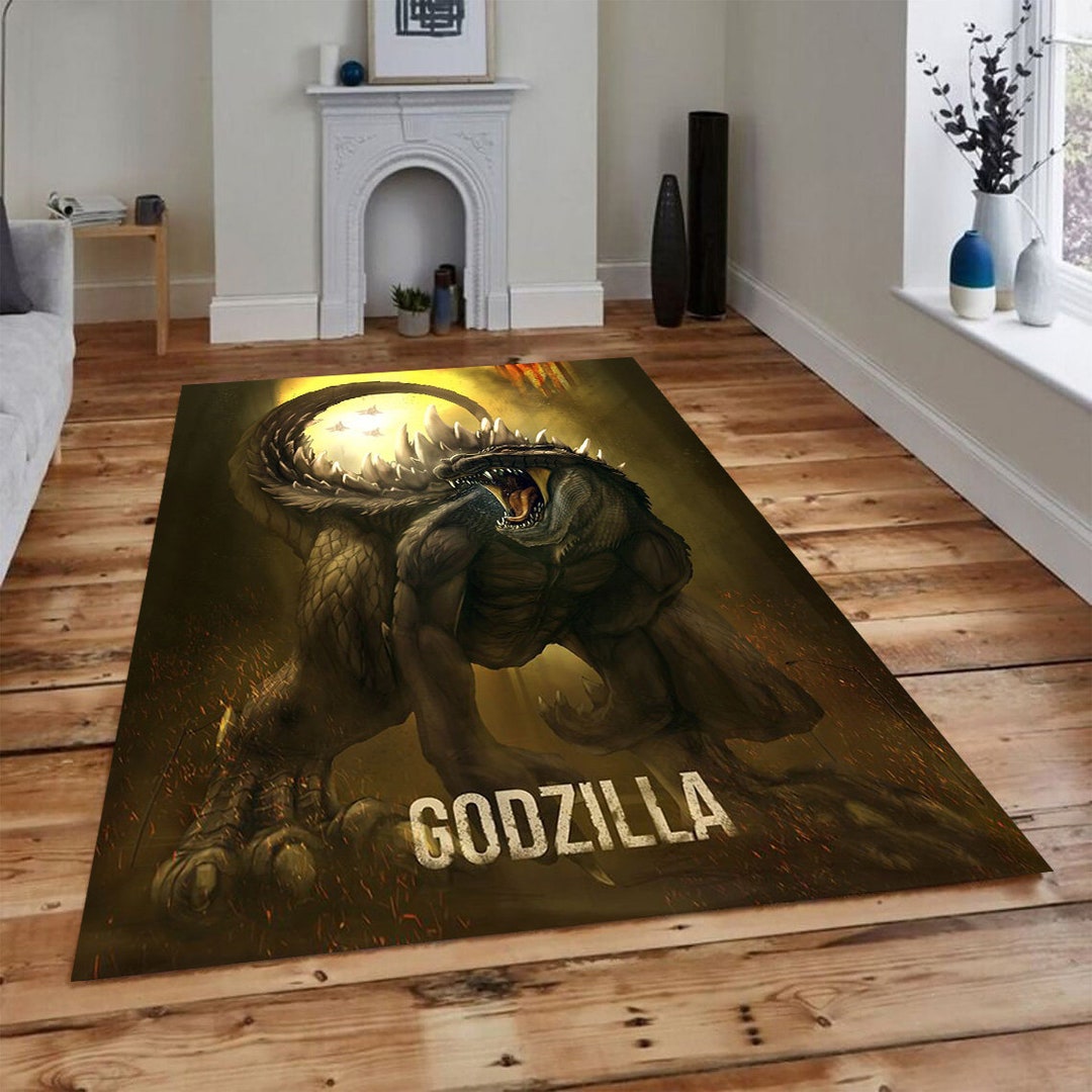 Godzilla,godzilla Decor,movie Rug,chield Rug,washable Rug,non Slip Rug ...