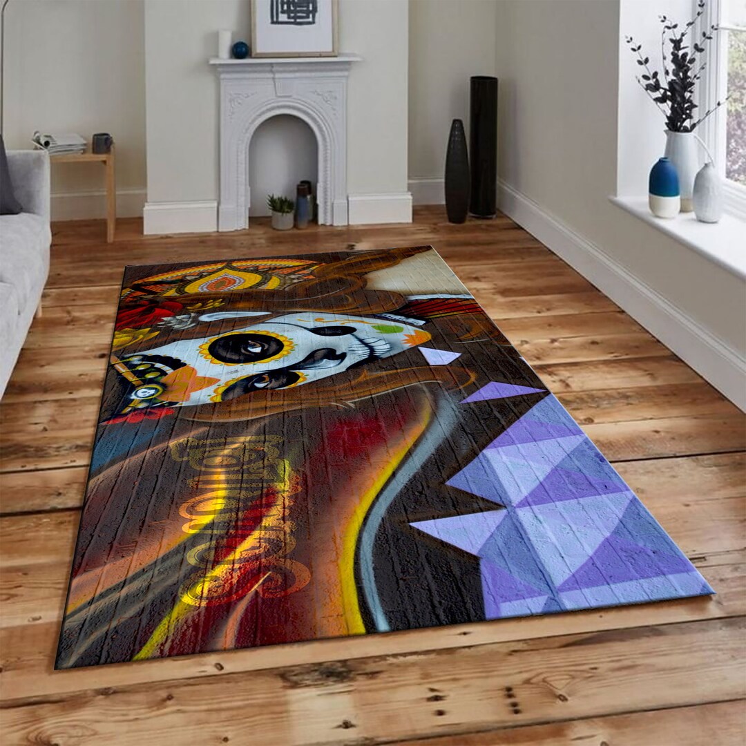 Graffiti Rug,graffiti Patterned Rug,themed Rug,gift for Her,area Rug ...