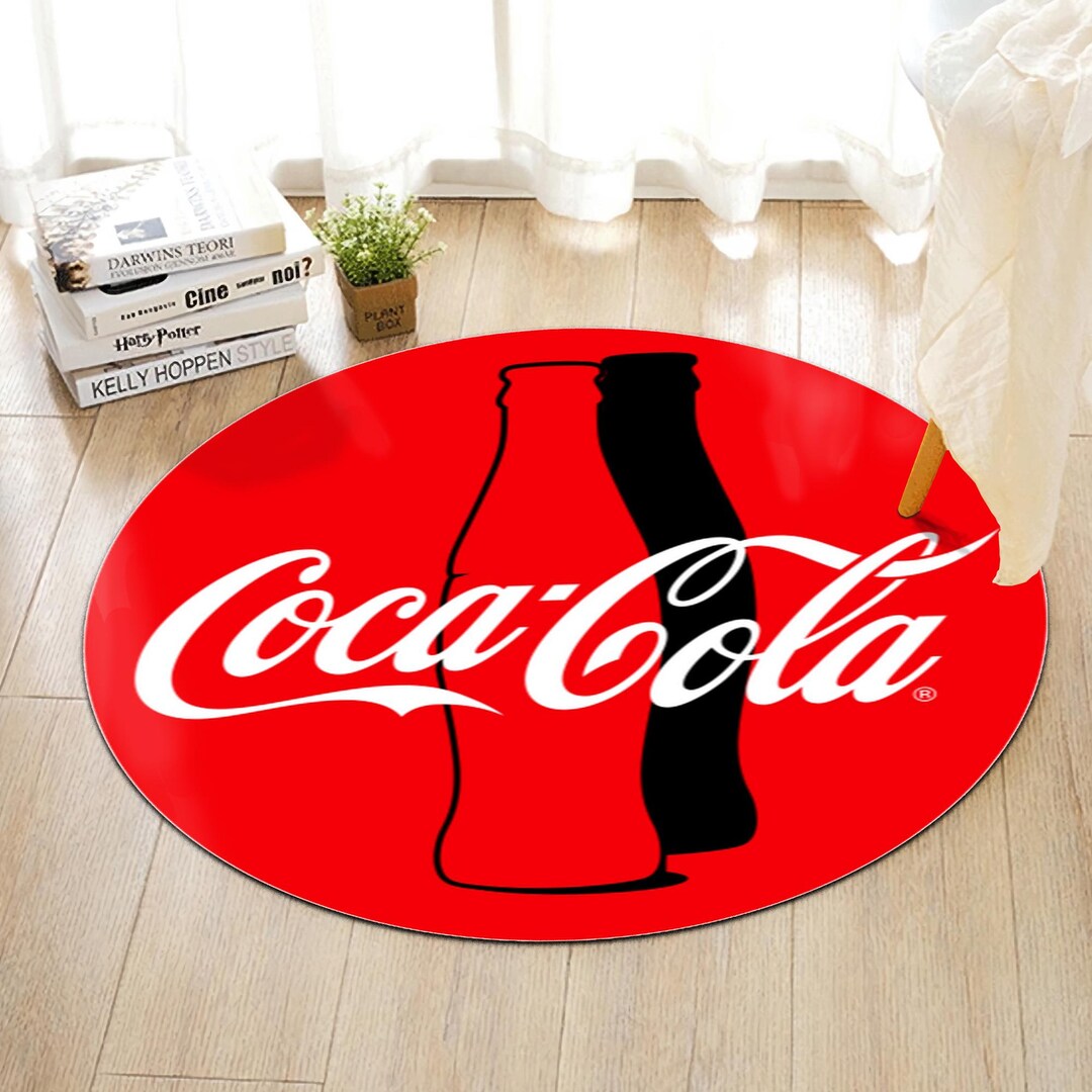 Coca Cola, Coke Round Rug, Coca Cola Decor, Coca Cola Bottle, Home ...