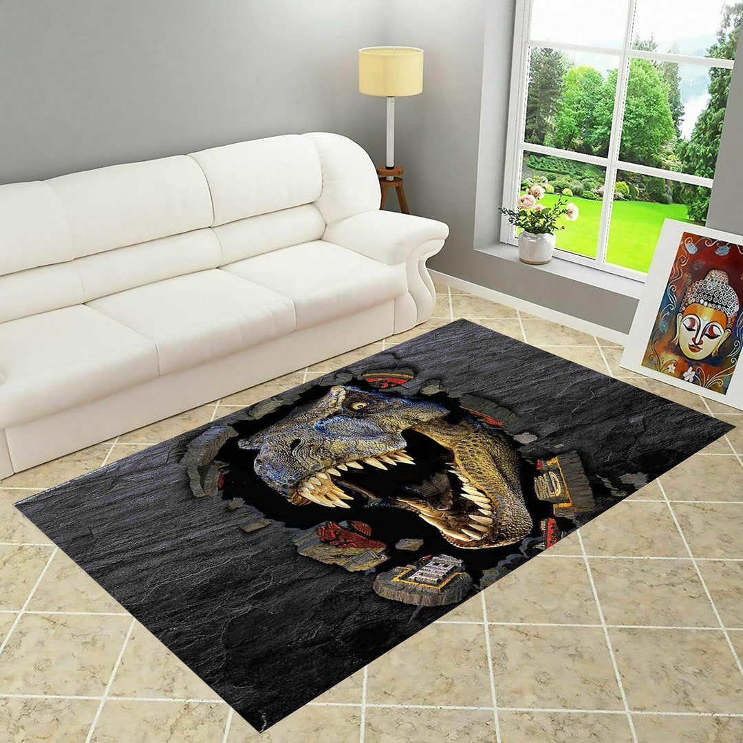 Dinosaur Pattern Rug,area Rug,dinosaur Rug, Kids Gift Rug, Popular Rug ...