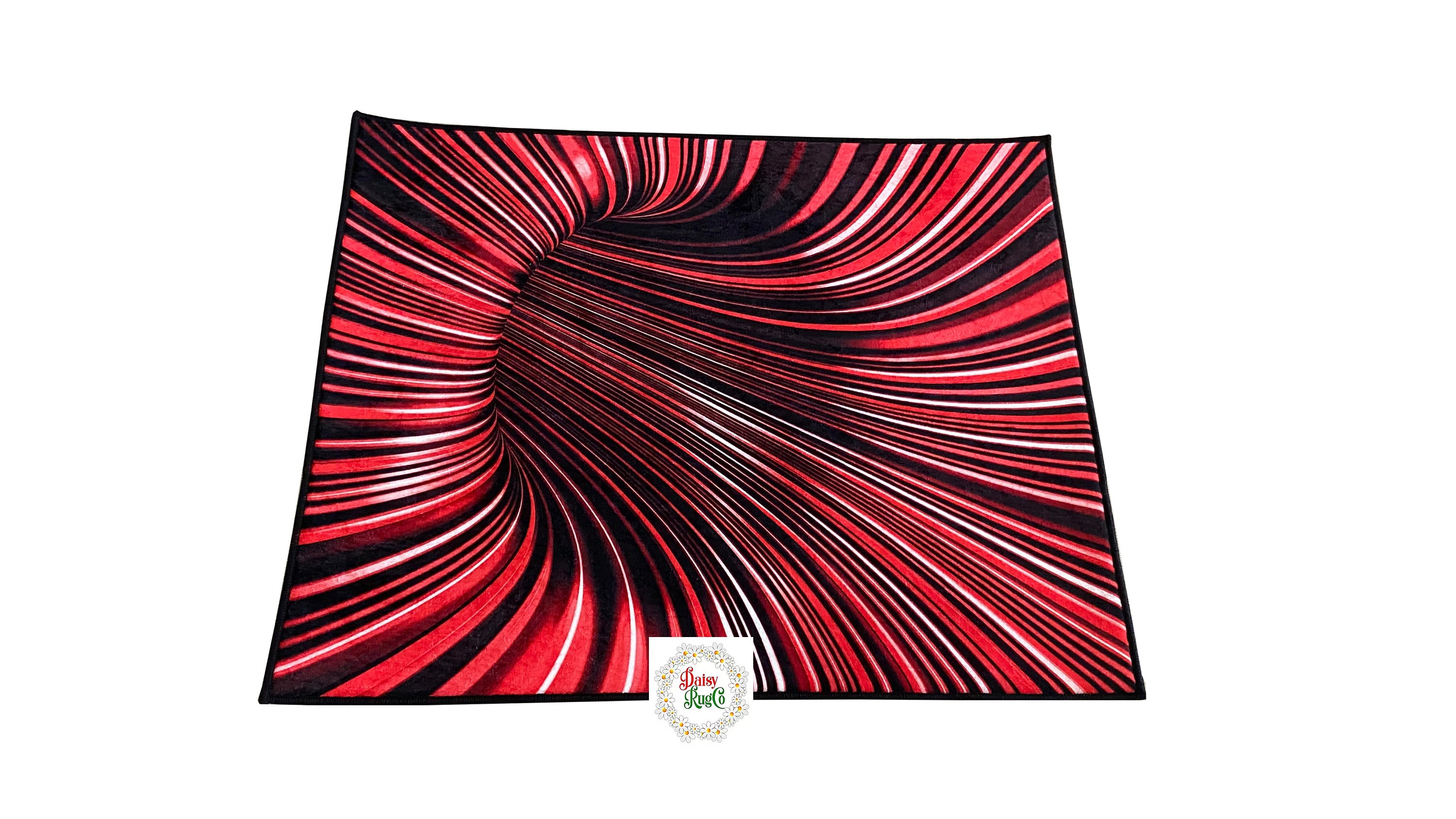 Vortex Rug, Vortex Spiral Carpet, Trippy Optical Illusion Area Rug ...