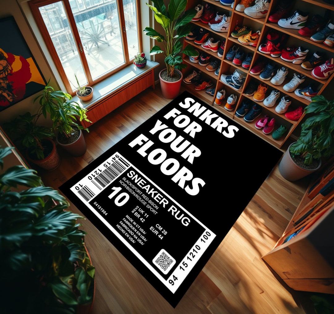 Sneakerhead Rug,snkrs for Your Floors,sneakers Rug,hypebeast Decorative ...