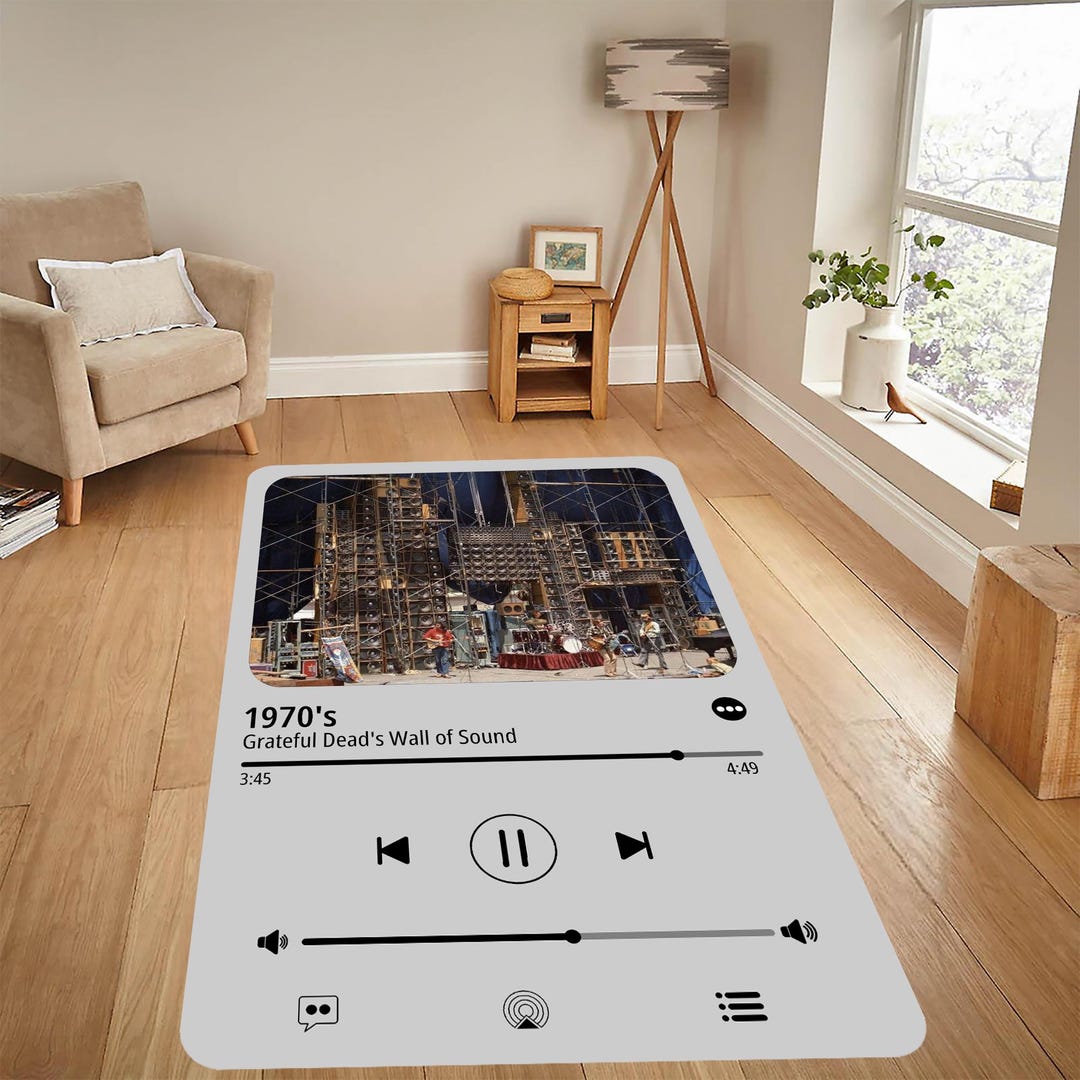 Album Music Screen Rug,custom Album Cover Rug,1970's Rug,dijital Music ...