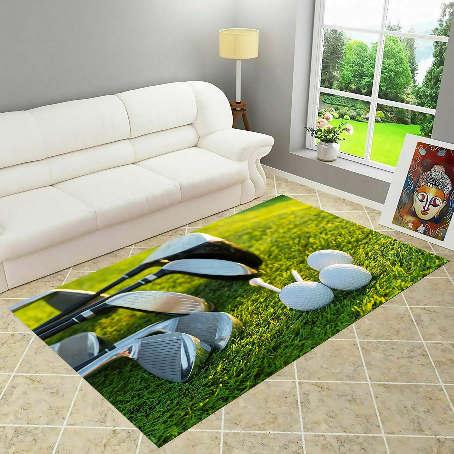 Golf Ruggolf Area Rugsport Rug Custom Rug for Living Room - Etsy