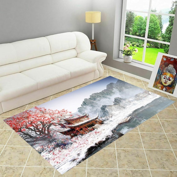 Japanese Rug Designer Rug Japan Area Rug Themed Carpethome | Etsy