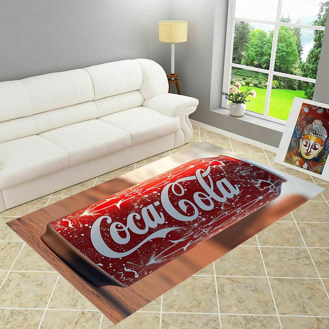 Coca Cola Vintage,coca Cola Rug,coke,well Come on In,coke Rug,funny Rug ...