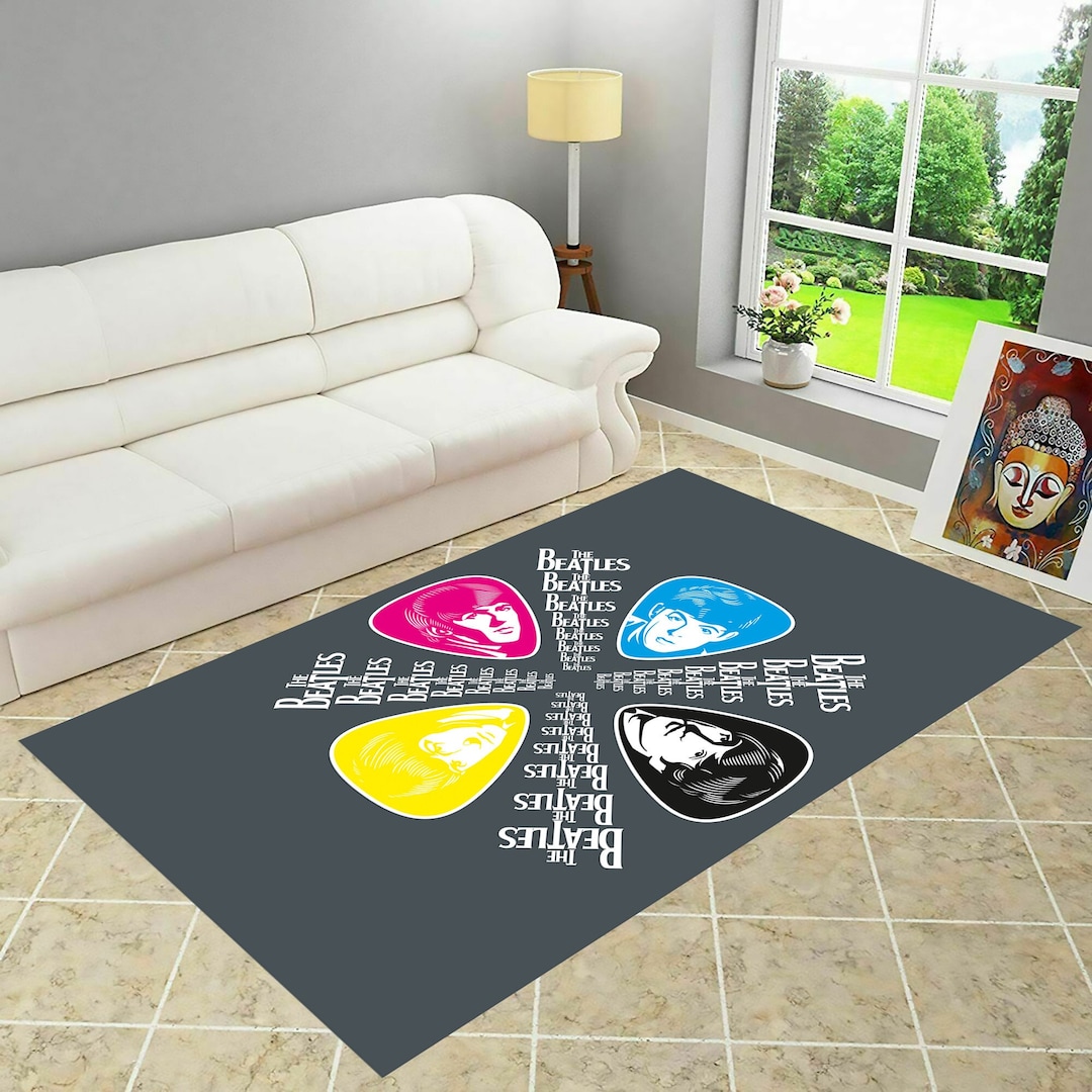The Beatles Rug, Beatles Pattern, Beatles Rug, Area Rug, Fan Rug ...