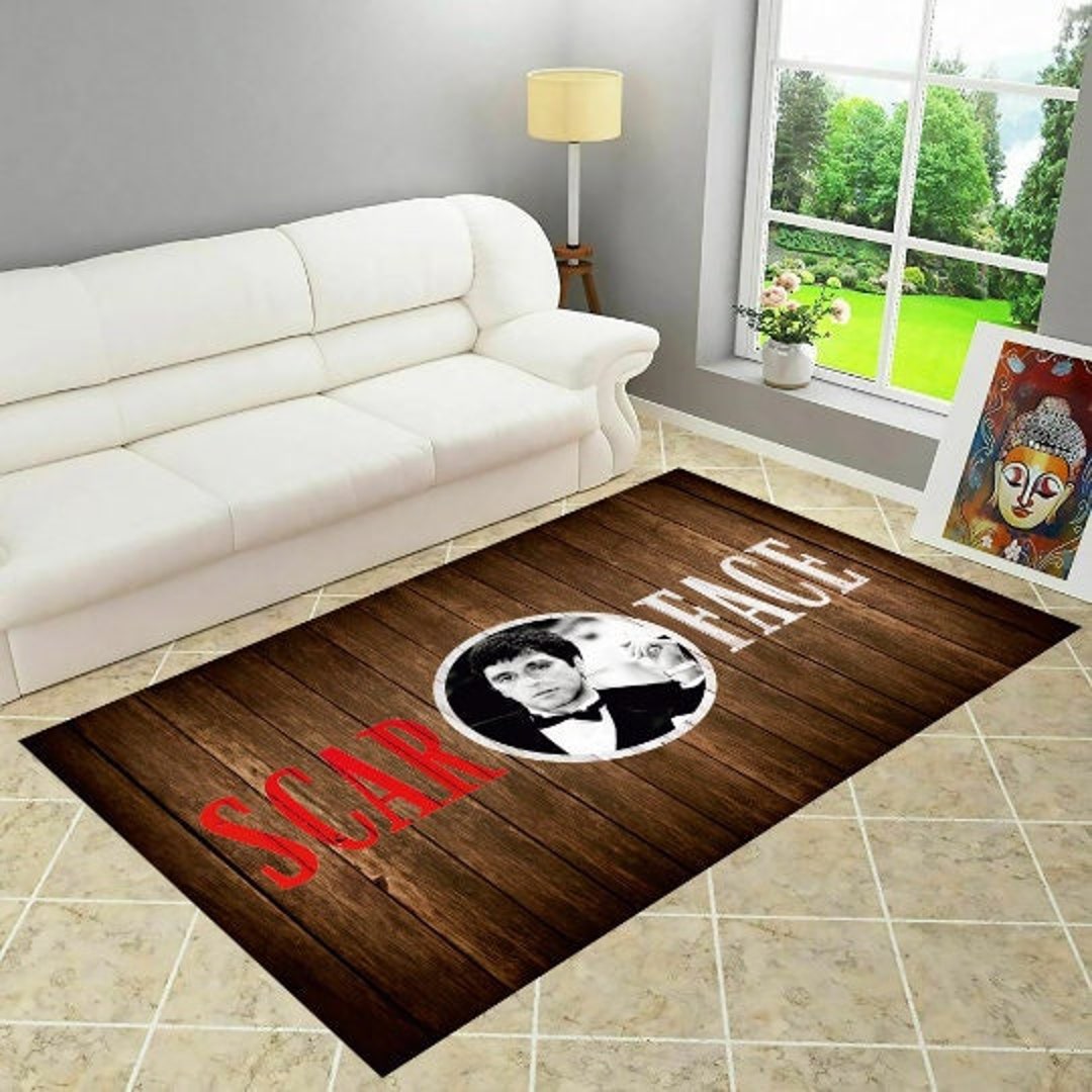 Scarface Rug,living Room Rugs,tony Montana Rug,personalized Rug,custom ...