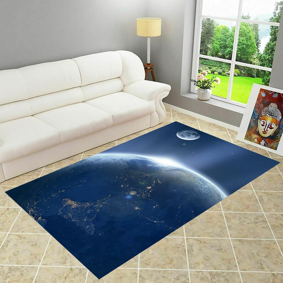 Galaxy,space Decor,space Pattern Rug,area Rug,planet Decor,home Decor ...