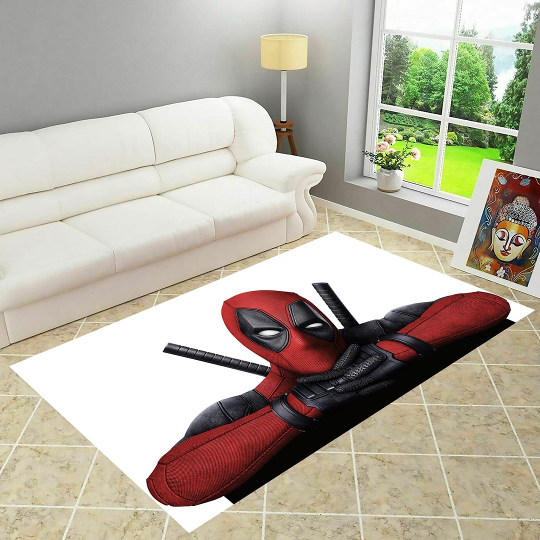 Men's Room Decor,deadpool Rug,themed Rug,modern Rug,gift for Him ...