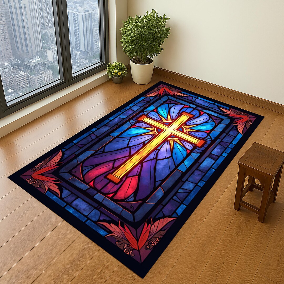 Christian Prayer Rug,catholic Prayer Rug,christian Meditation Mat ...