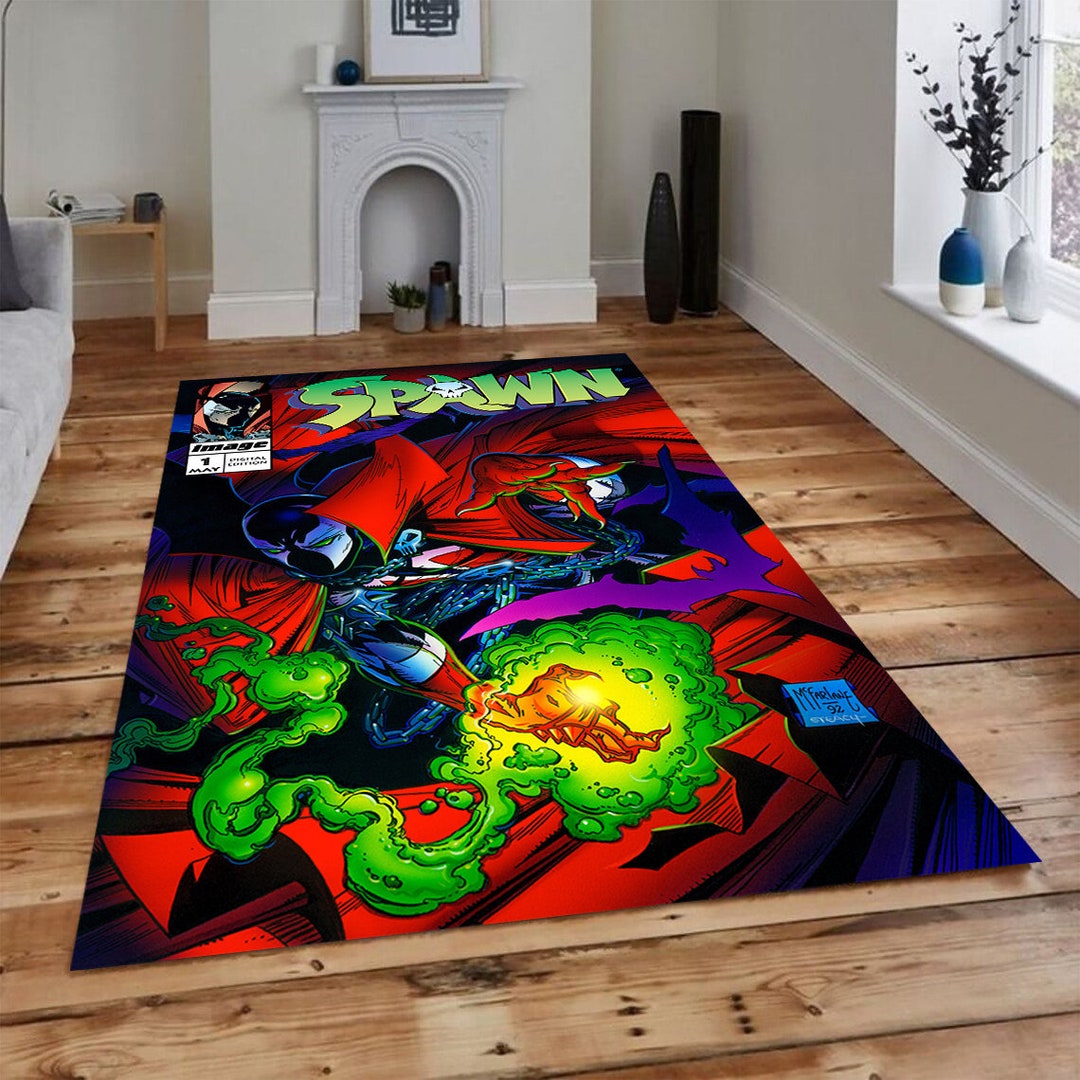 Spawn Comics Rug: Boys Room Decor, Custom Decorative Rug - Etsy