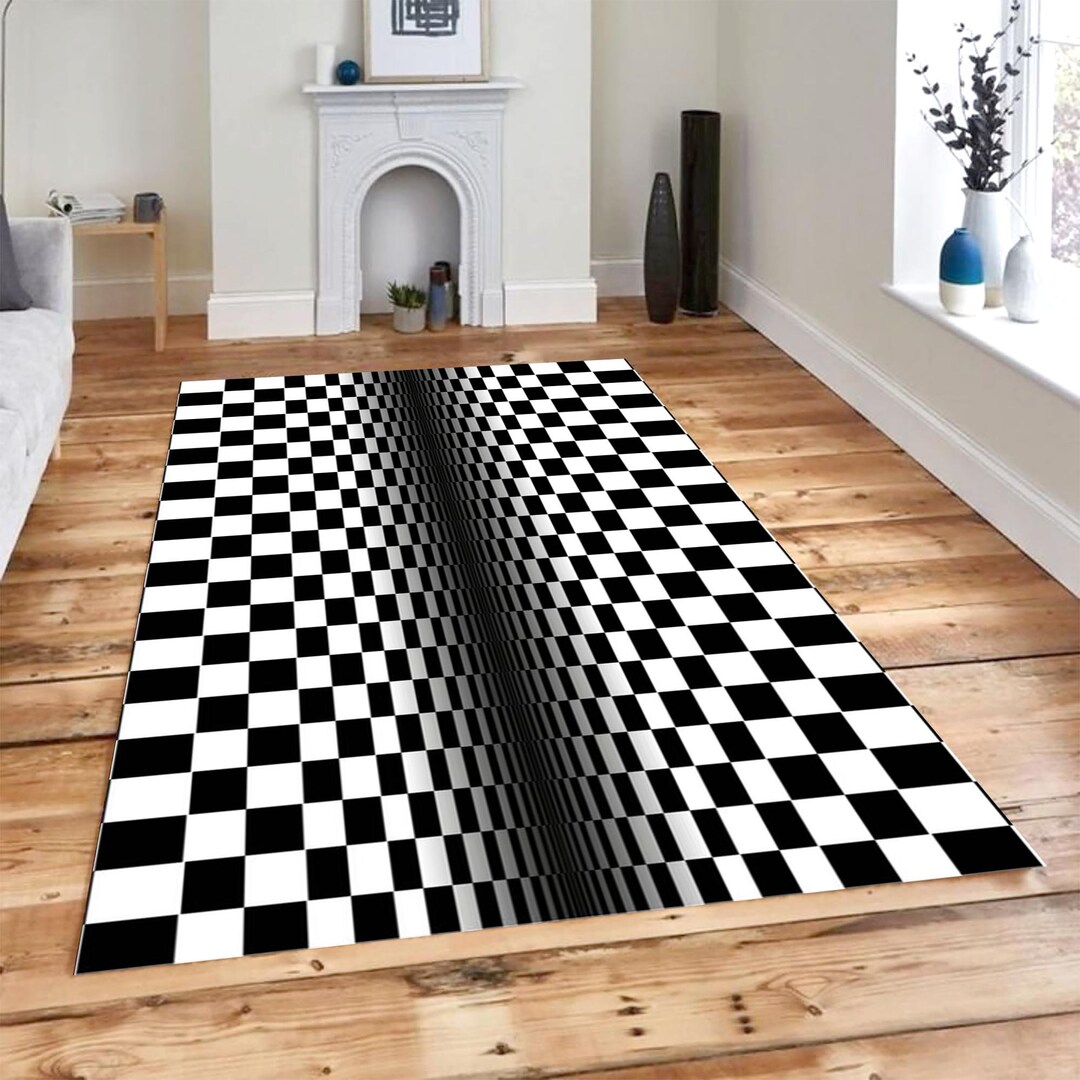 Vortex Rug Illusionliving Room Home Decor Area Rug - Etsy