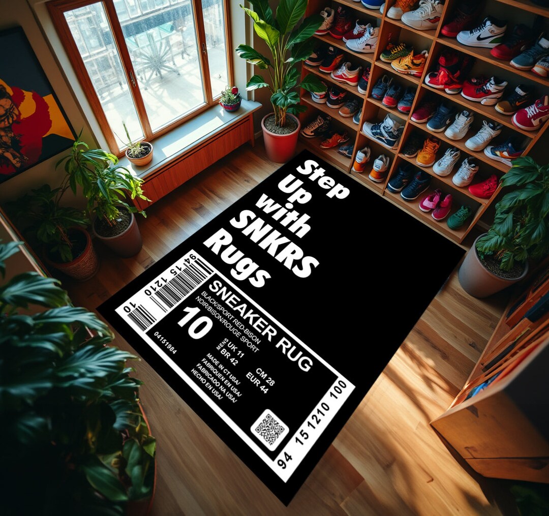Sneakerhead Hypebeast Decorative Rug,custom Labelgift for Him,gift ...