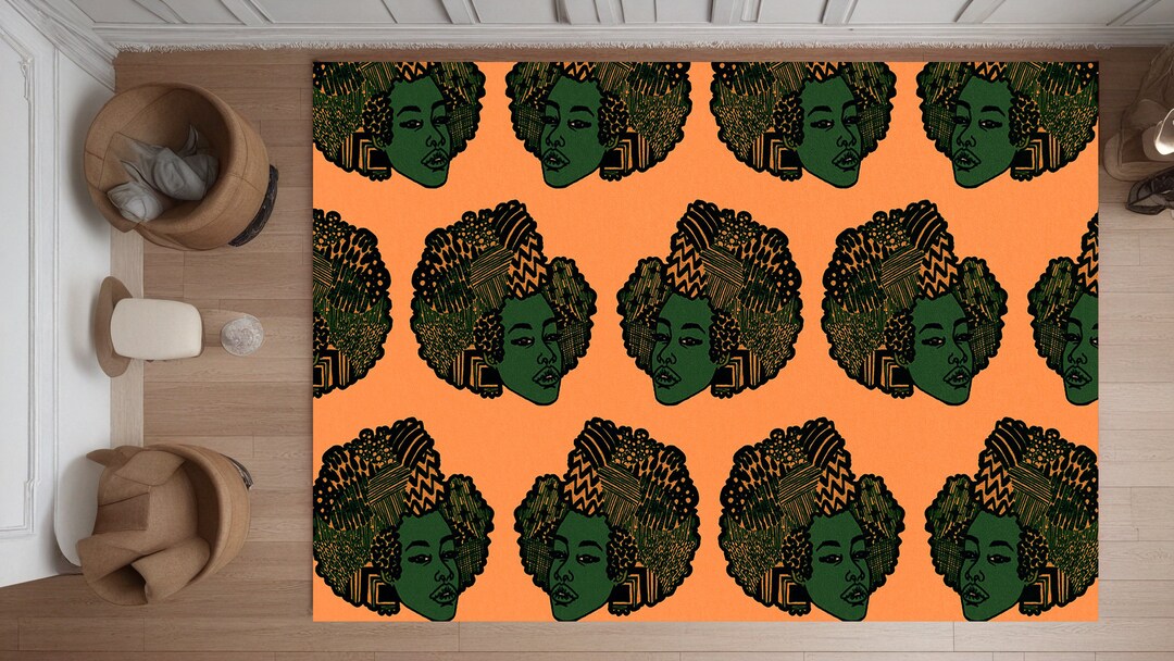 Ethnic African Decor for Home,maximalist Home Decor,african Woman Rug ...
