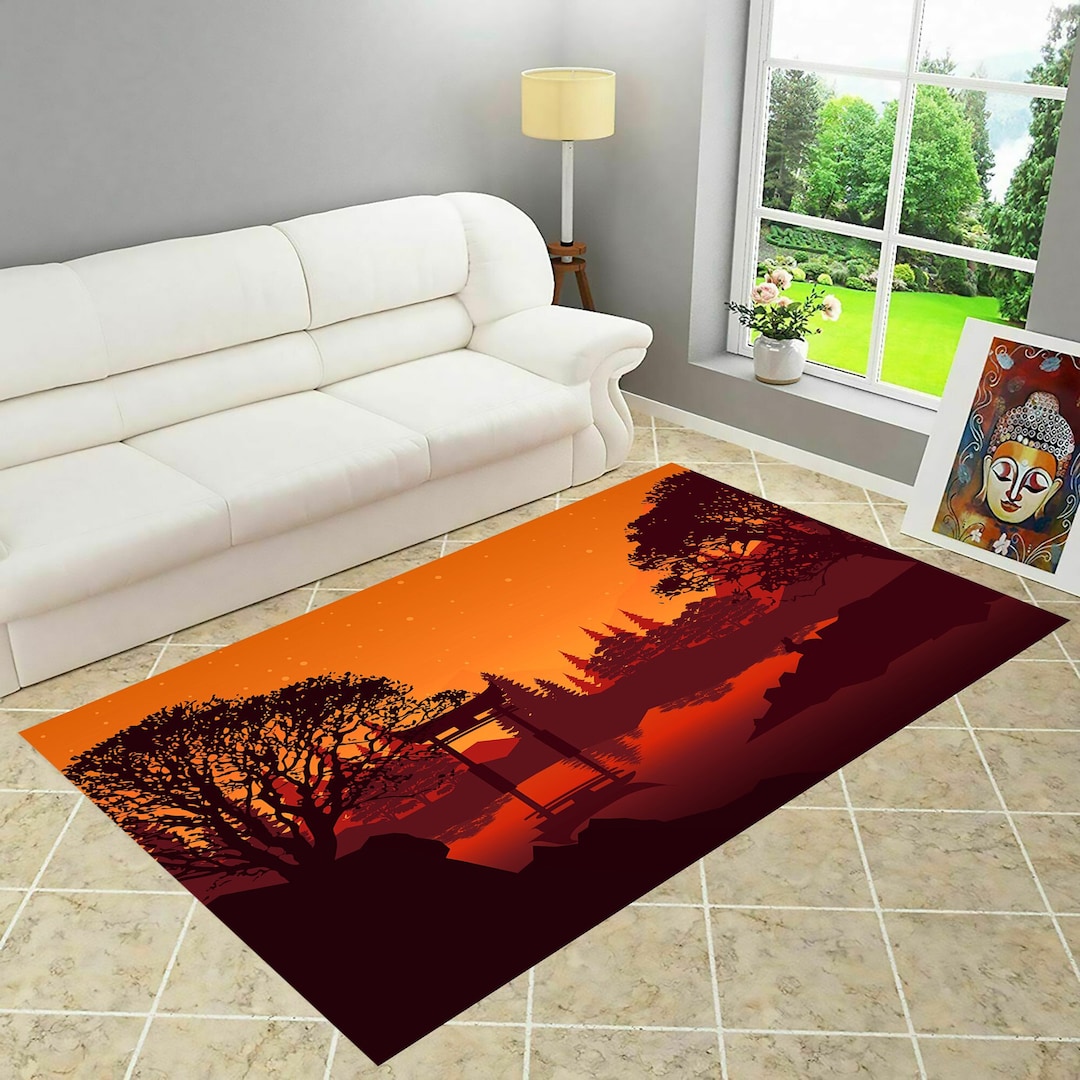 Japanese Rug, Designer Rug, Japan Area Rug, Themed Carpet,home Decor ...