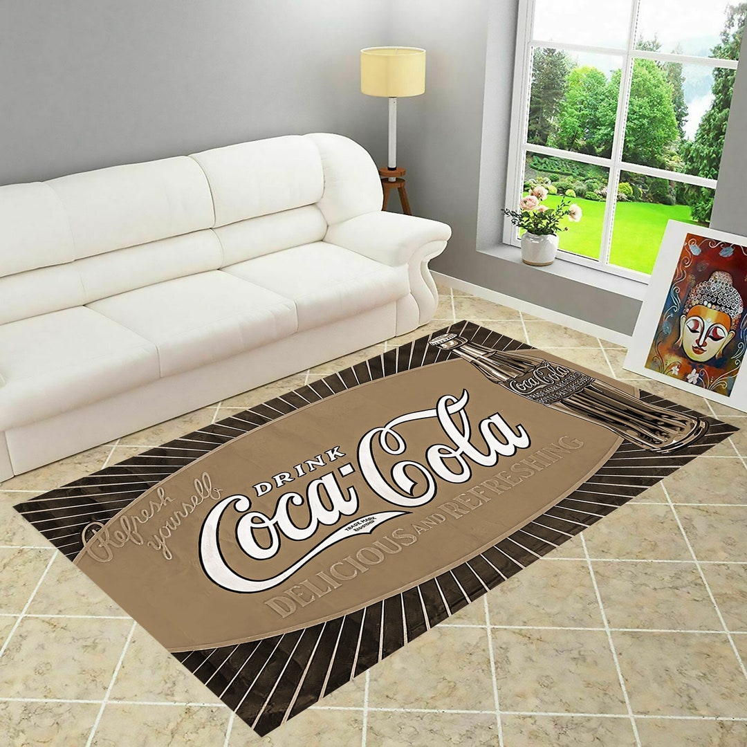 Coke Rug,coca Cola Rug , Coca Cola Vintage, Coke Rug, Well Come on In ...