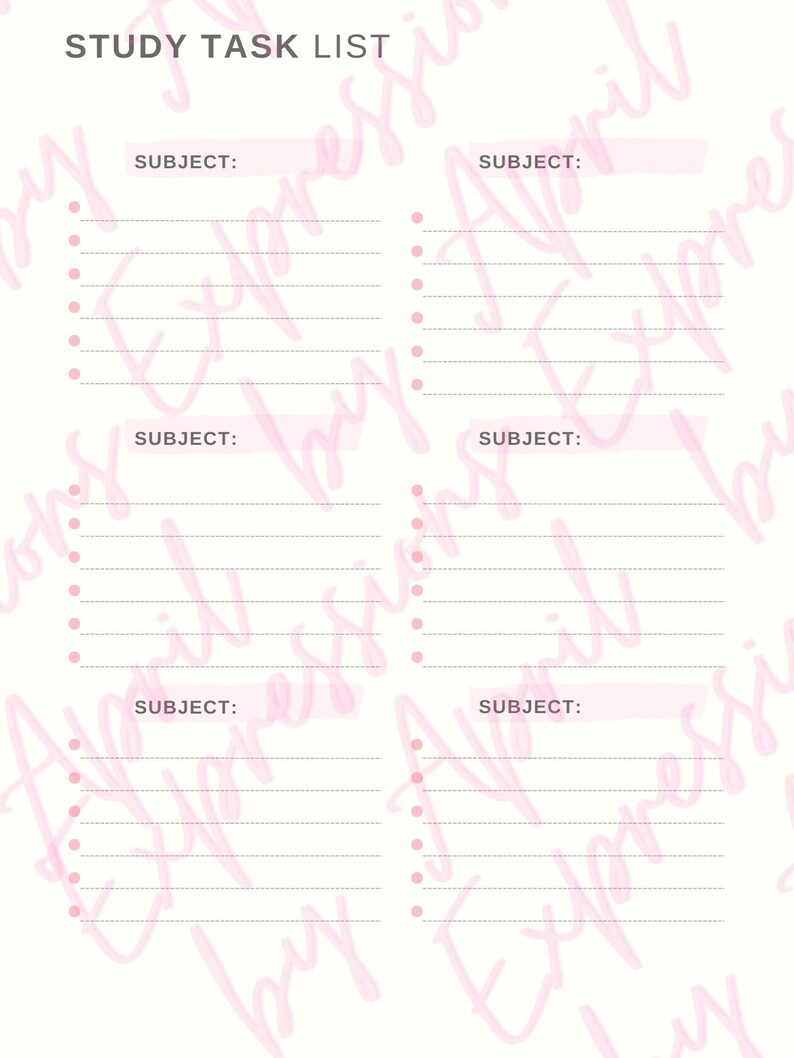 College Prep: Lecture Notes, Cornell Notes, Study Task List, Daily ...