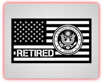 Us Army Retired Svg - Etsy