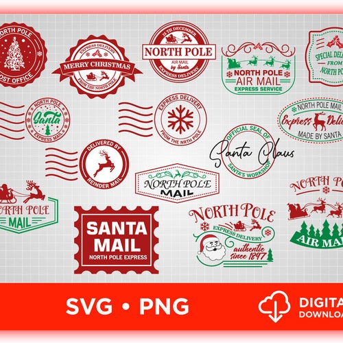 Santa Sack Svg the North Pole Express Svg File for Cricut | Etsy