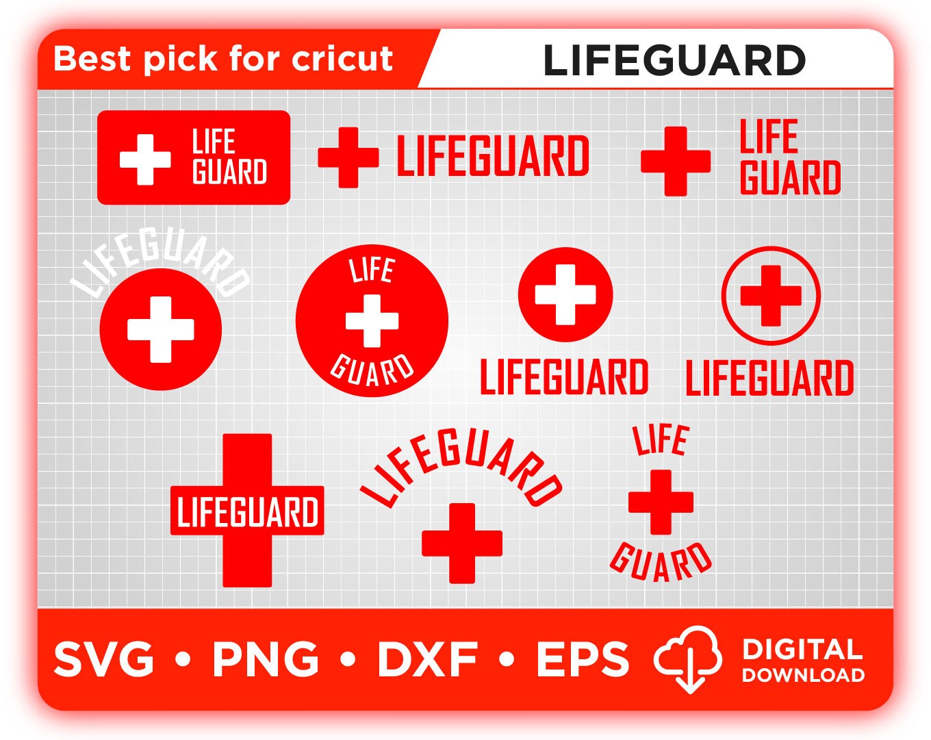 Lifeguard Cross Clipart Vector