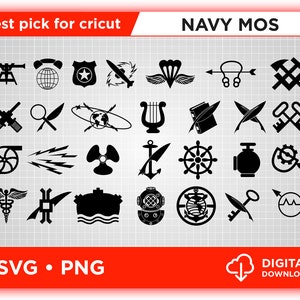 US Navy MOS Bundle Navy Enlisted Classification Codes Logo - Etsy