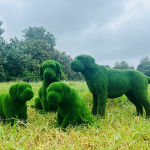 Green Puppy Standing Dog : Handmade Outdoor Indoor - Etsy