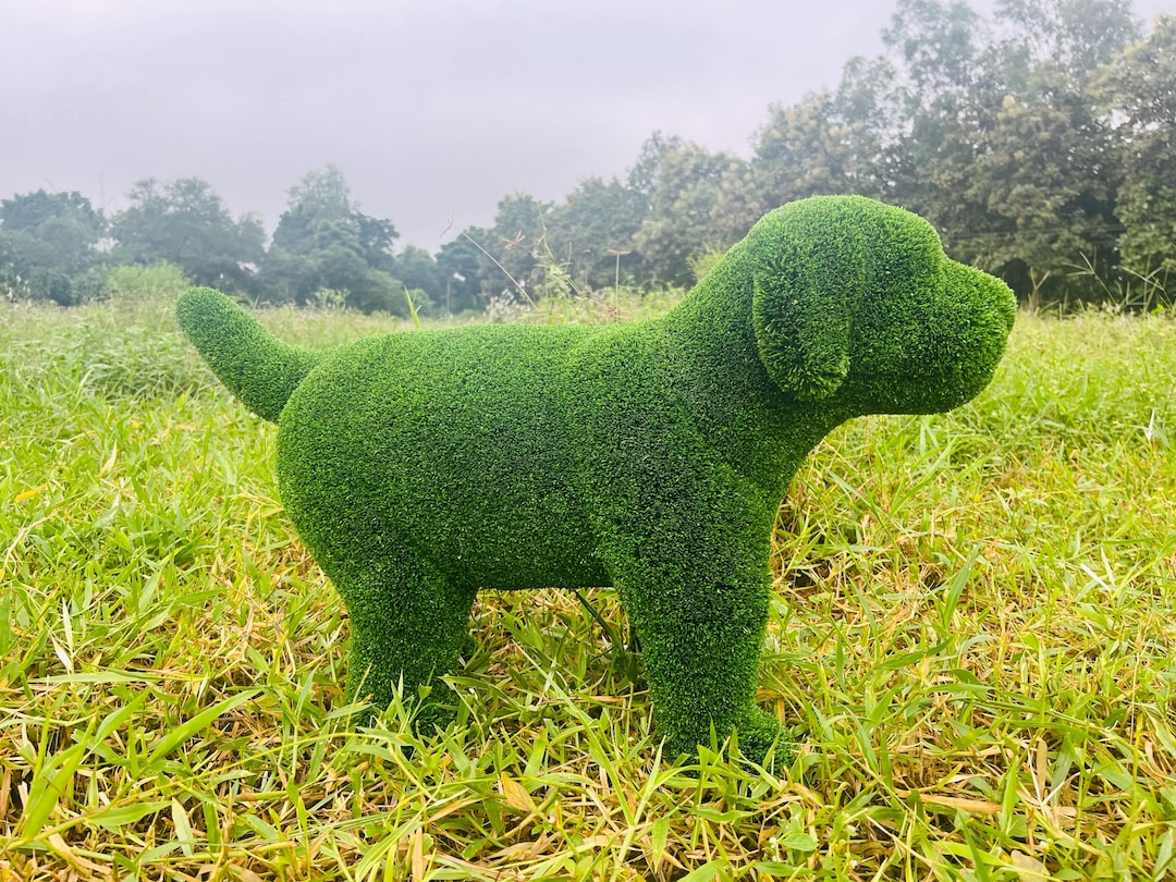 Green Puppy Standing Dog : Handmade Outdoor Indoor - Etsy