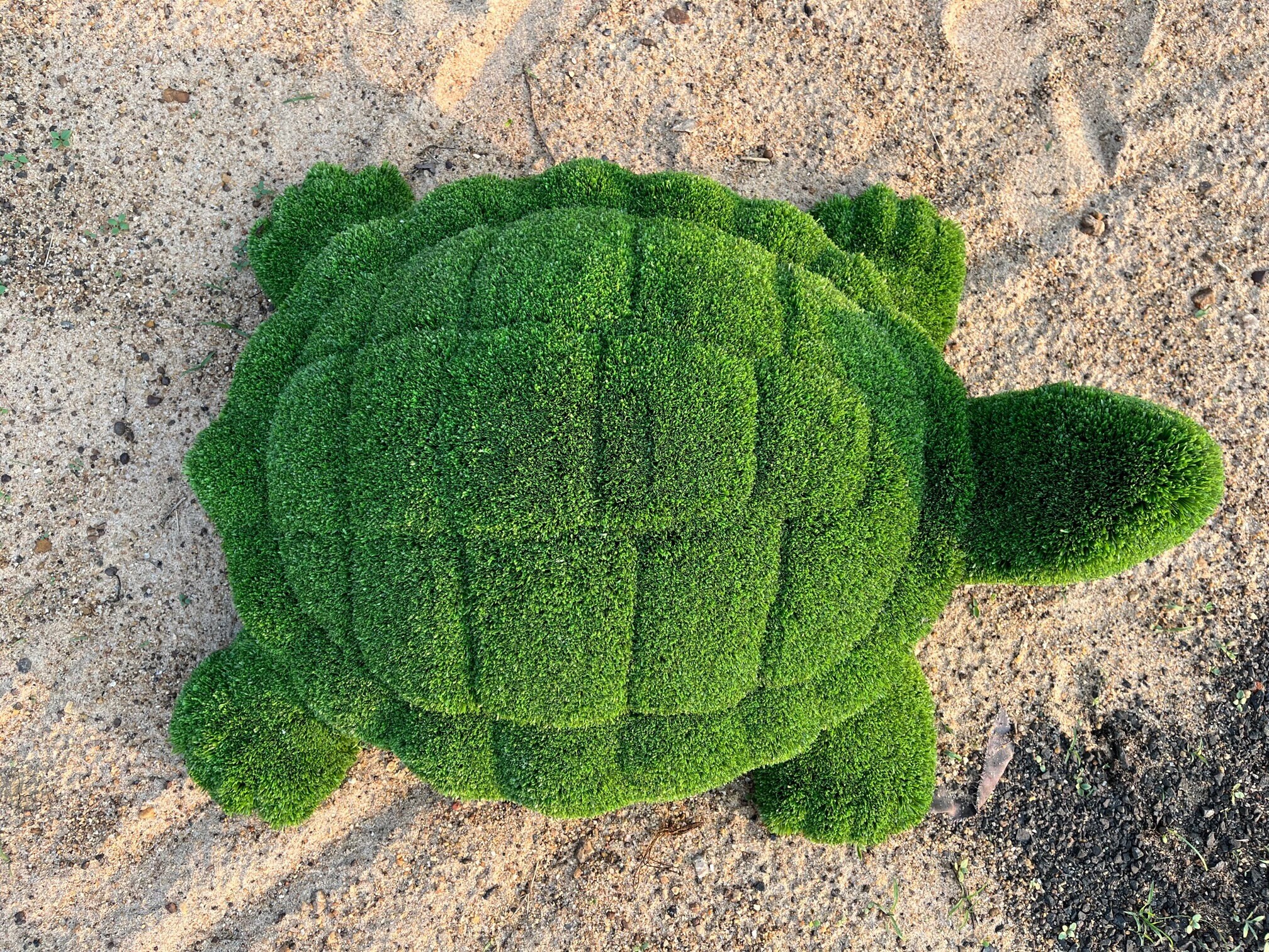 Handmade Artificial Turf Turtle Topiary: Fiberglass Garden Decor - Etsy