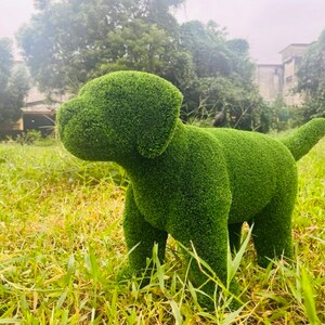 Green Puppy Standing Dog : Handmade Outdoor Indoor - Etsy