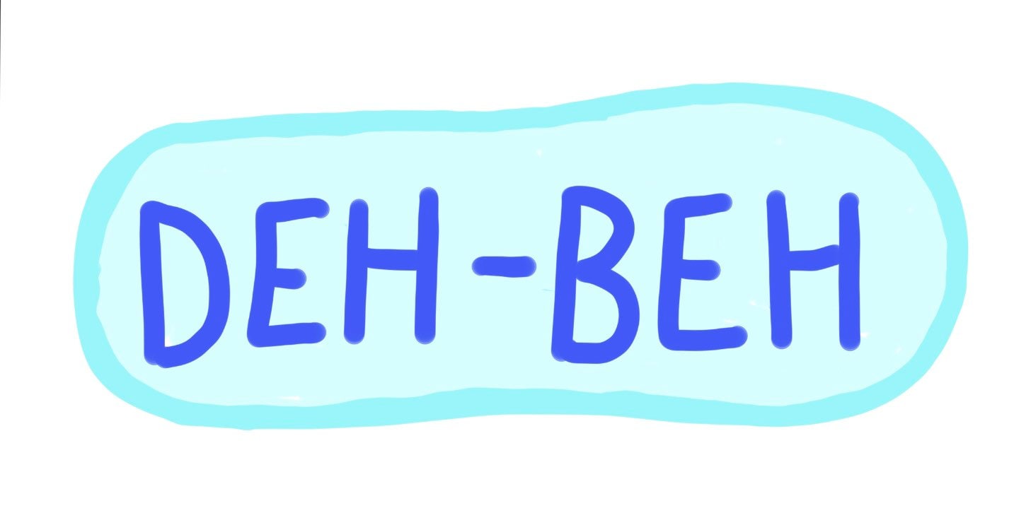 DEH-BEH Quote Sticker Print - Etsy