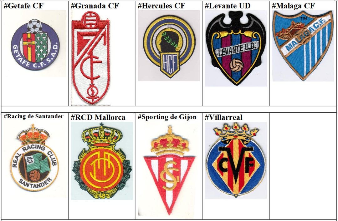Getafe CF Granada Hercules Levante UD Malaga Racing De Santander RCD Mallorca Sporting Gijon ...