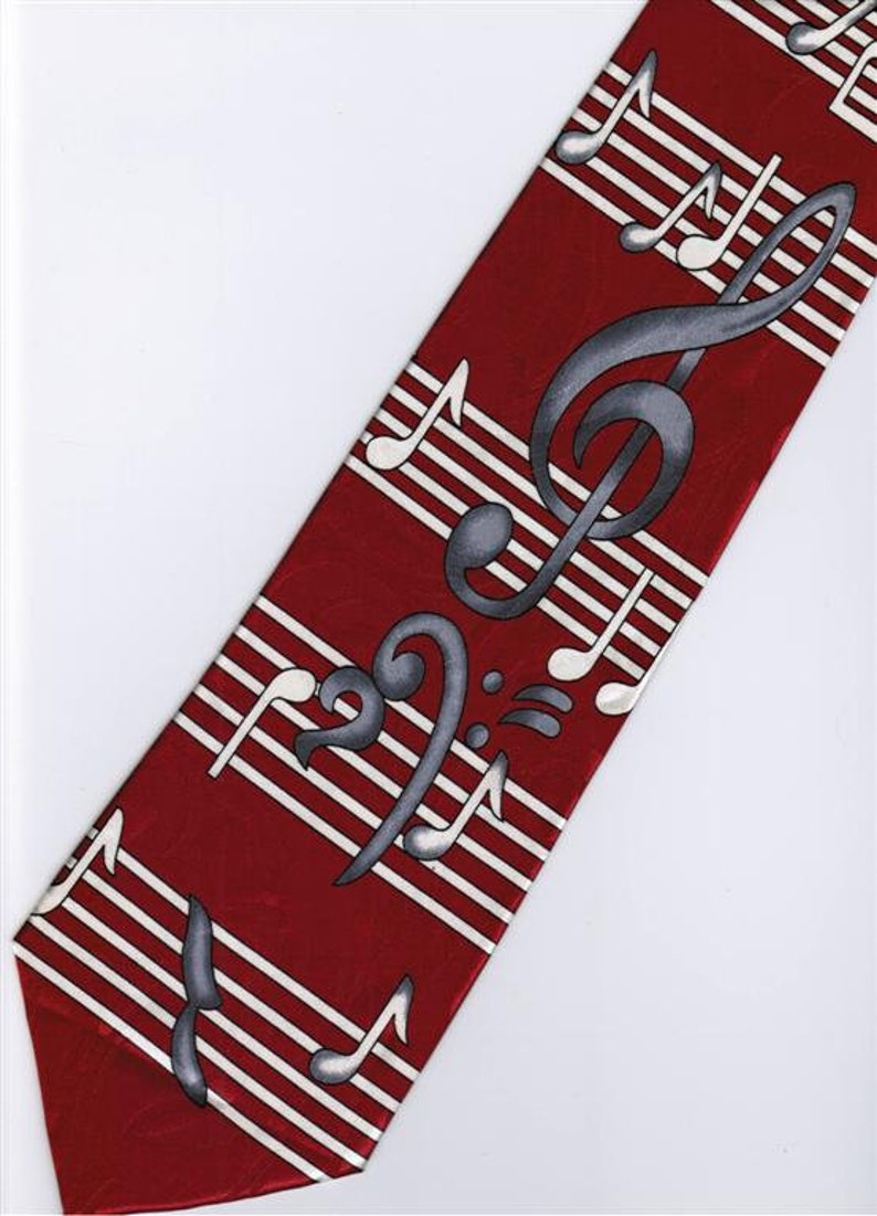 Musical Notation Note Music Symbols Cartoon Neck Tie - Etsy