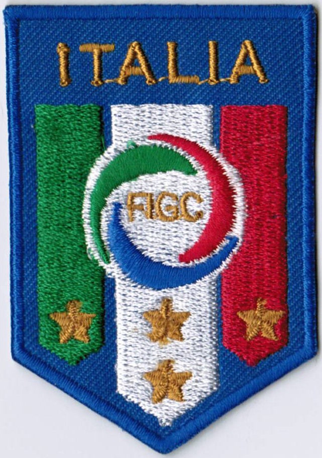 Italy National Football Team Soccer Badge Iron on Embroidered Patch - Etsy