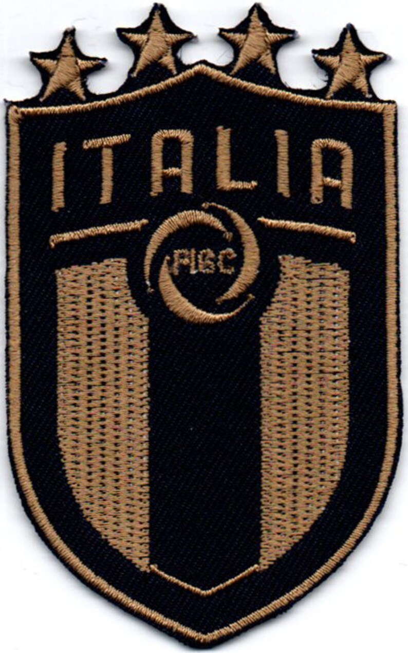 Italy National Football Team Soccer Badge Iron on Embroidered Patch - Etsy