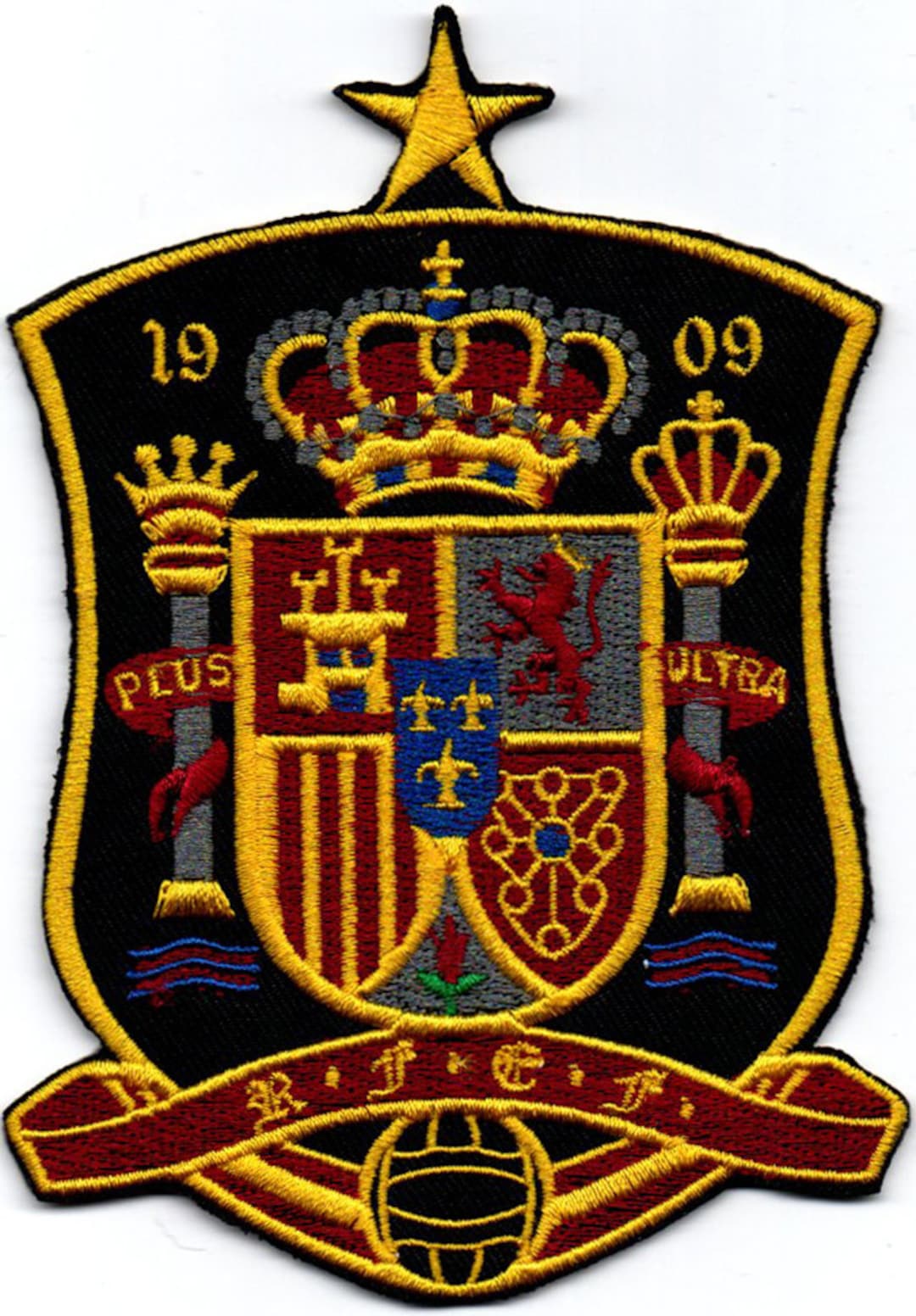 Spain FA National Football Team Soccer Badge Iron on Embroidered Patch ...