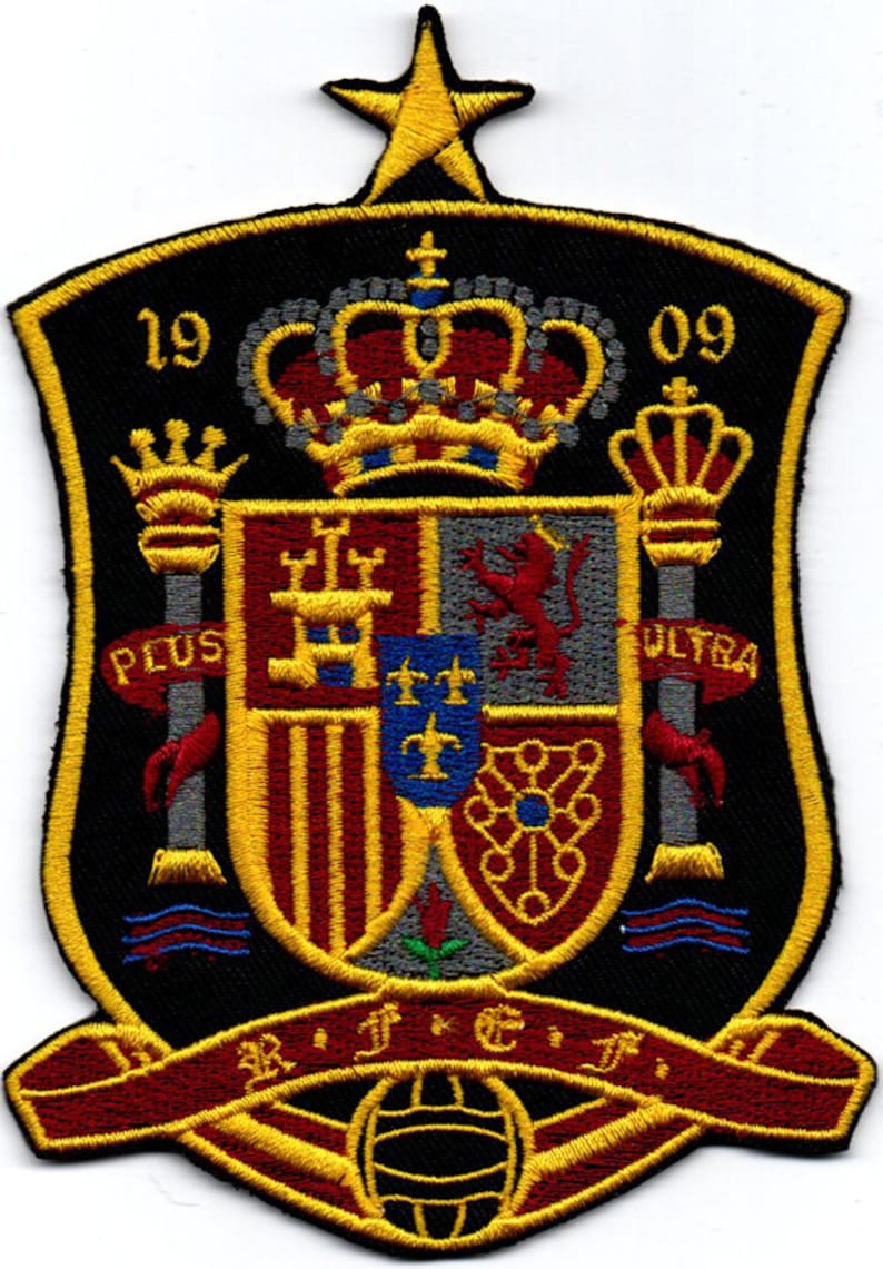 Spain FA National Football Team Soccer Badge Iron on Embroidered Patch ...