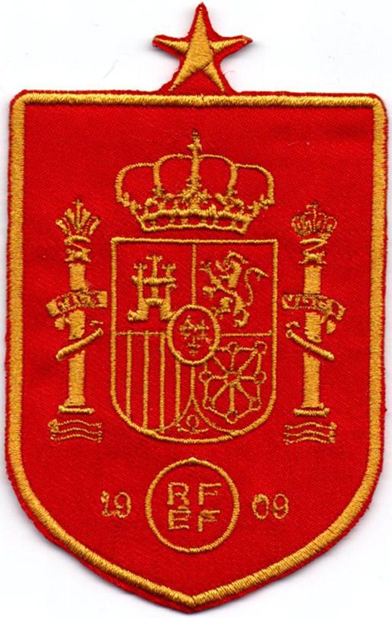 Spain FA National Football Team Soccer Badge Iron on Embroidered Patch ...