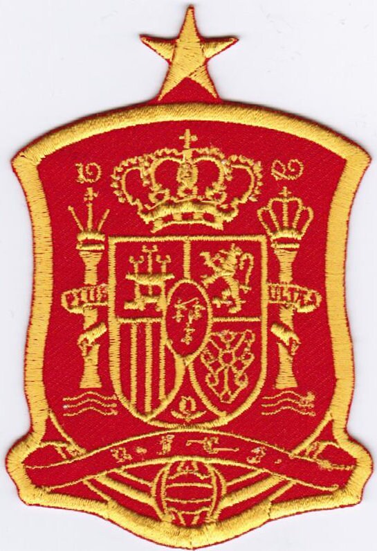 Spain FA National Football Team Soccer Badge Iron on Embroidered Patch ...