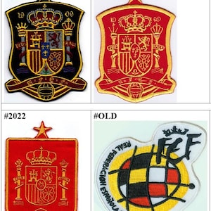 Spain FA National Football Team Soccer Badge Iron on Embroidered Patch ...
