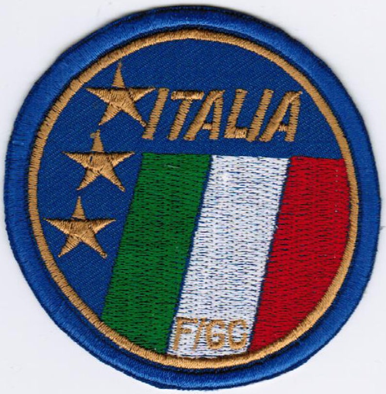 Italy National Football Team Soccer Badge Iron on Embroidered Patch - Etsy