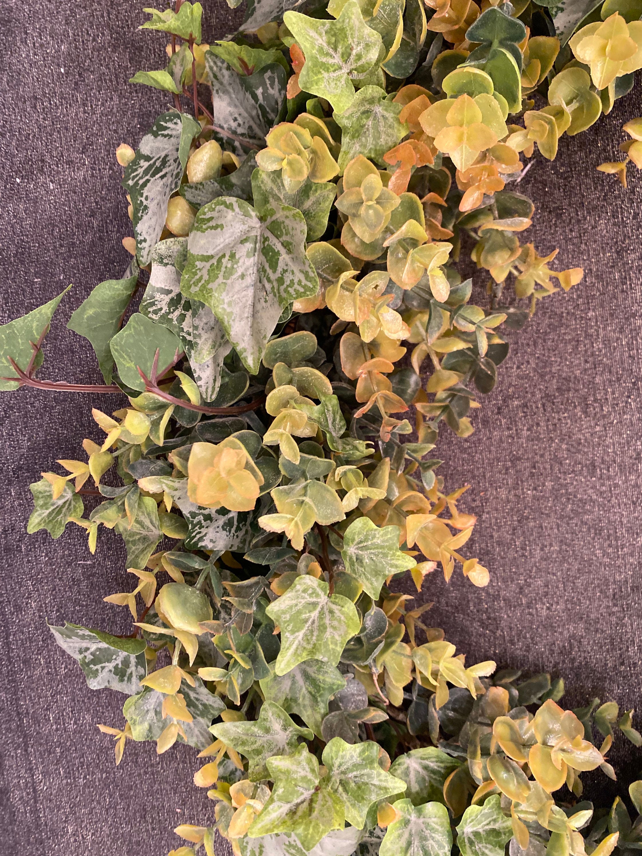 Door or Table Wreath Handmade Ivy - Etsy UK
