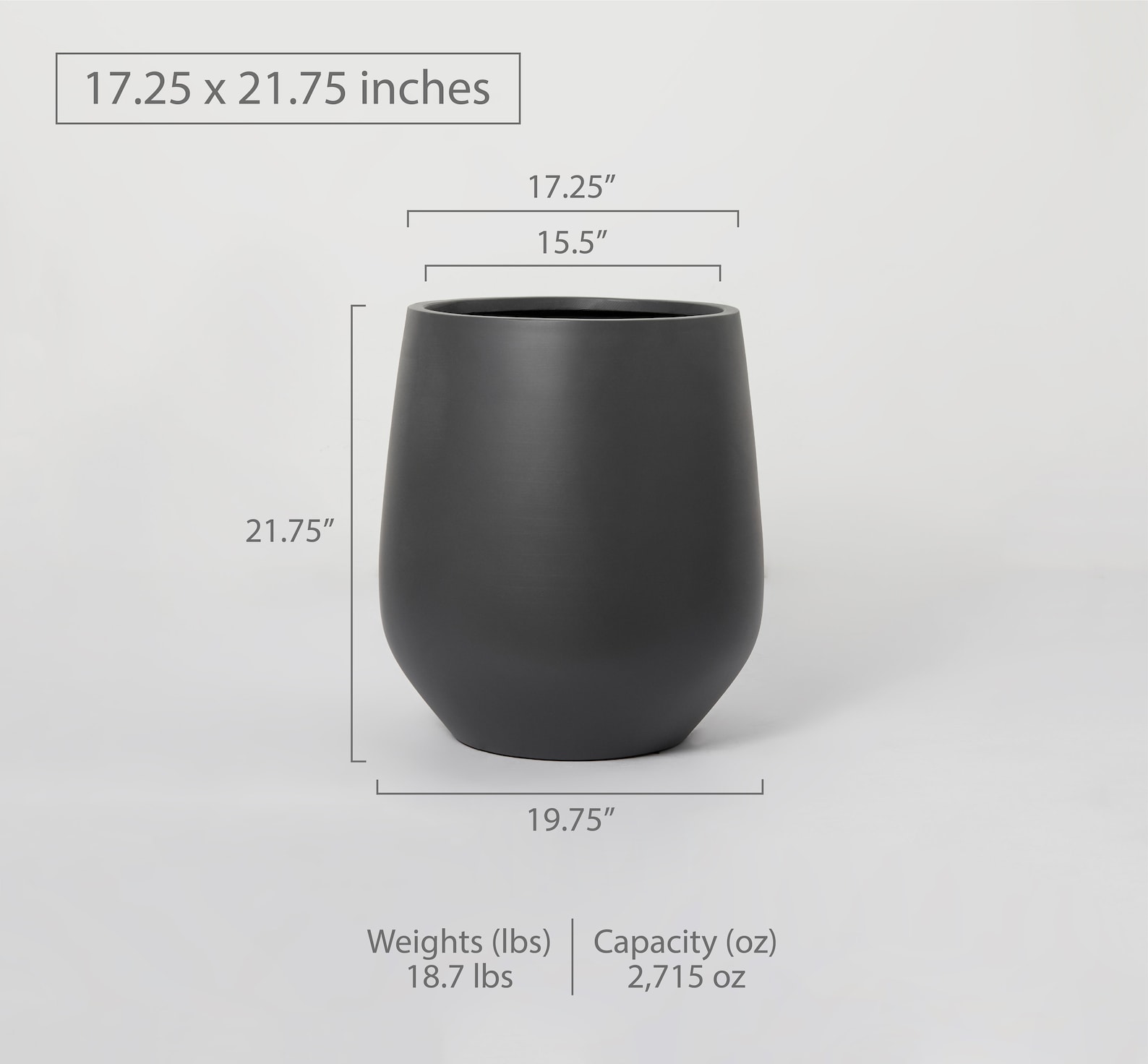 Indoor/outdoor Large Nordic Minimalist Fiberstone Lightweight - Etsy