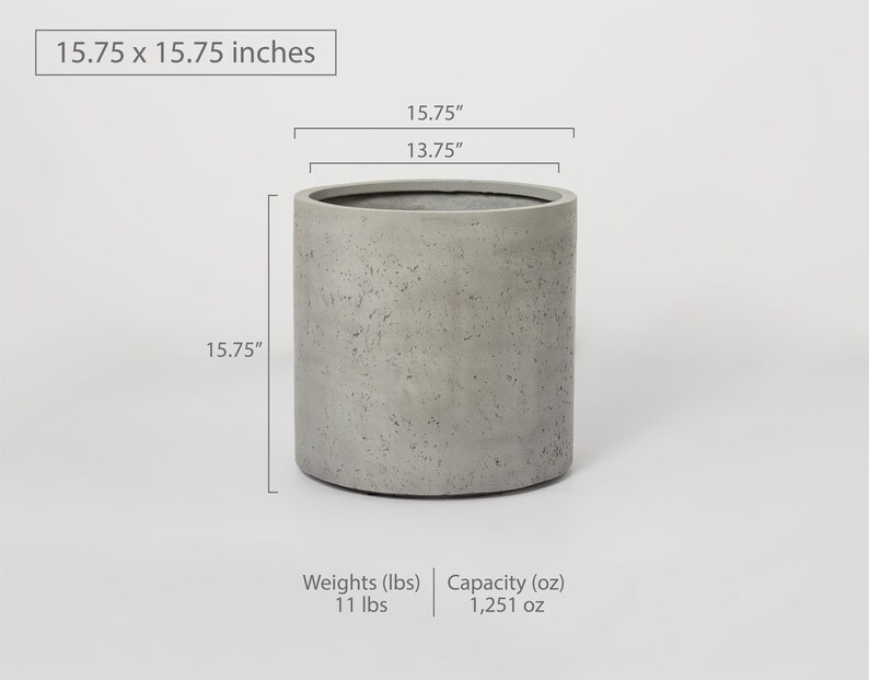 Indoor/outdoor Large Nordic Minimalist Fiberstone Lightweight - Etsy