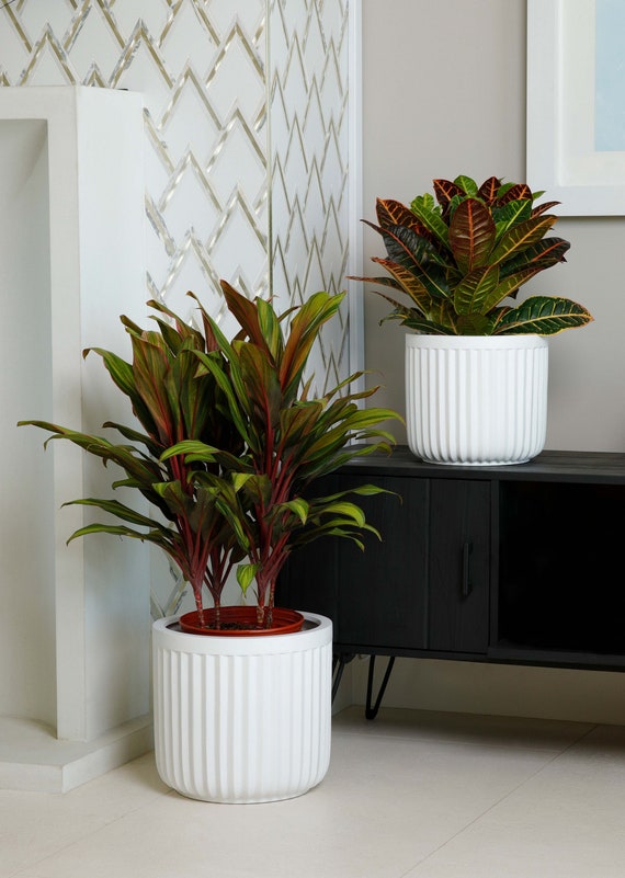 Indoor/outdoor Large Nordic Minimalist Fiberstone Lightweight | Etsy