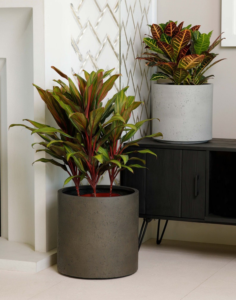 Indoor/outdoor Large Nordic Minimalist Fiberstone Lightweight - Etsy