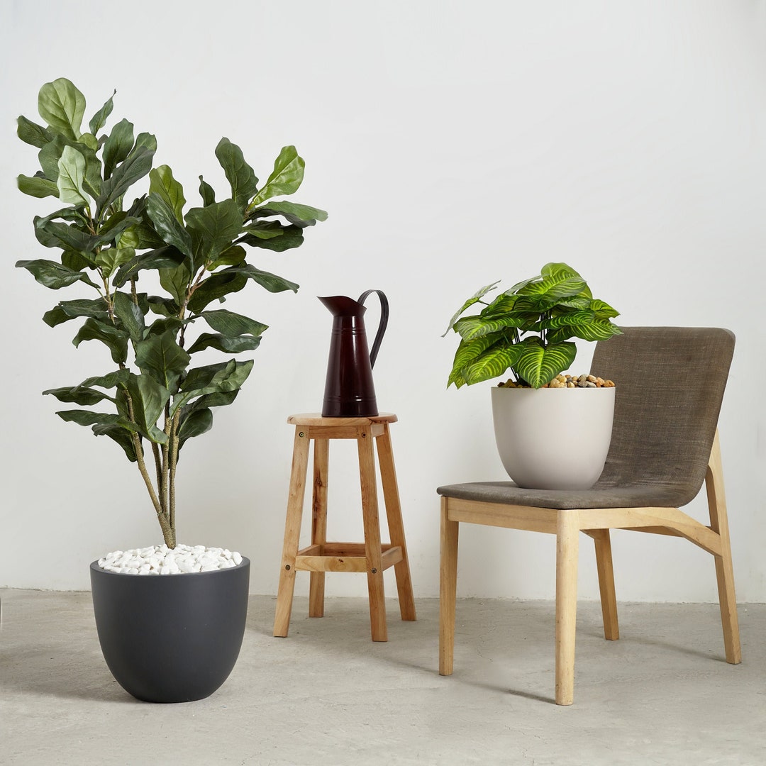 Indoor/outdoor Large Nordic Minimalist Fiberstone Lightweight - Etsy