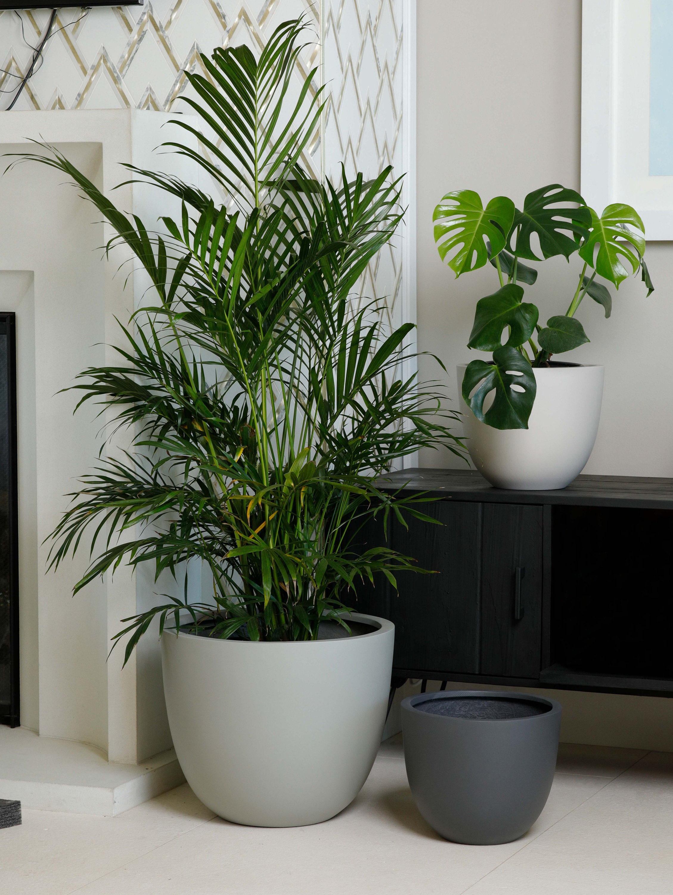 Indoor/outdoor Large Nordic Minimalist Fiberstone Lightweight | Etsy